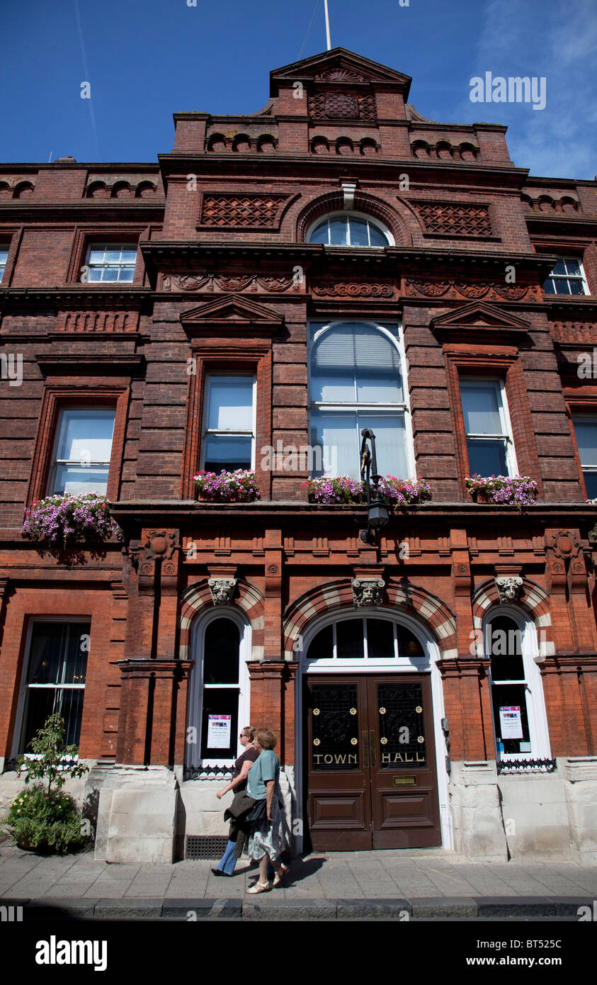 Town Hall on the High Street in East Sussex's famous town of Lewes ...