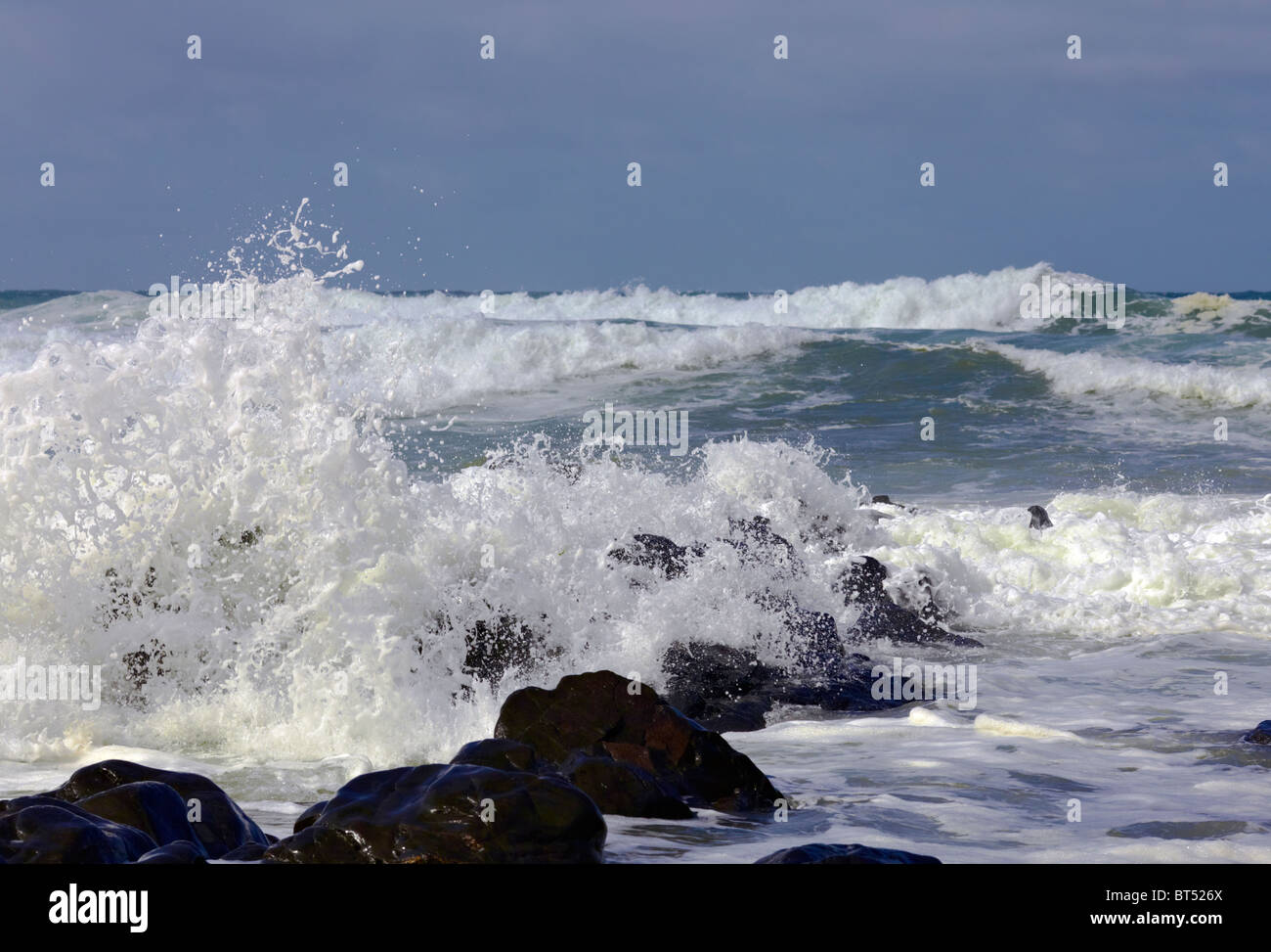 Atlantic from "Welcombe Mouth" on the North Devon Coast. Seascape ...