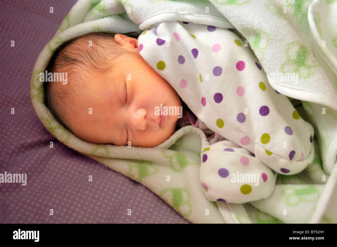 Two week old baby girl Stock Photo - Alamy
