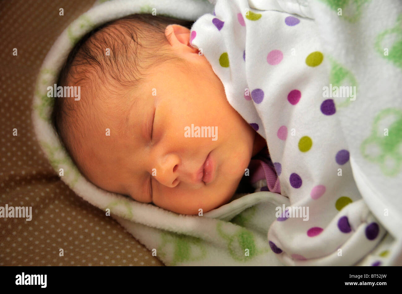 Two week old baby girl Stock Photo - Alamy