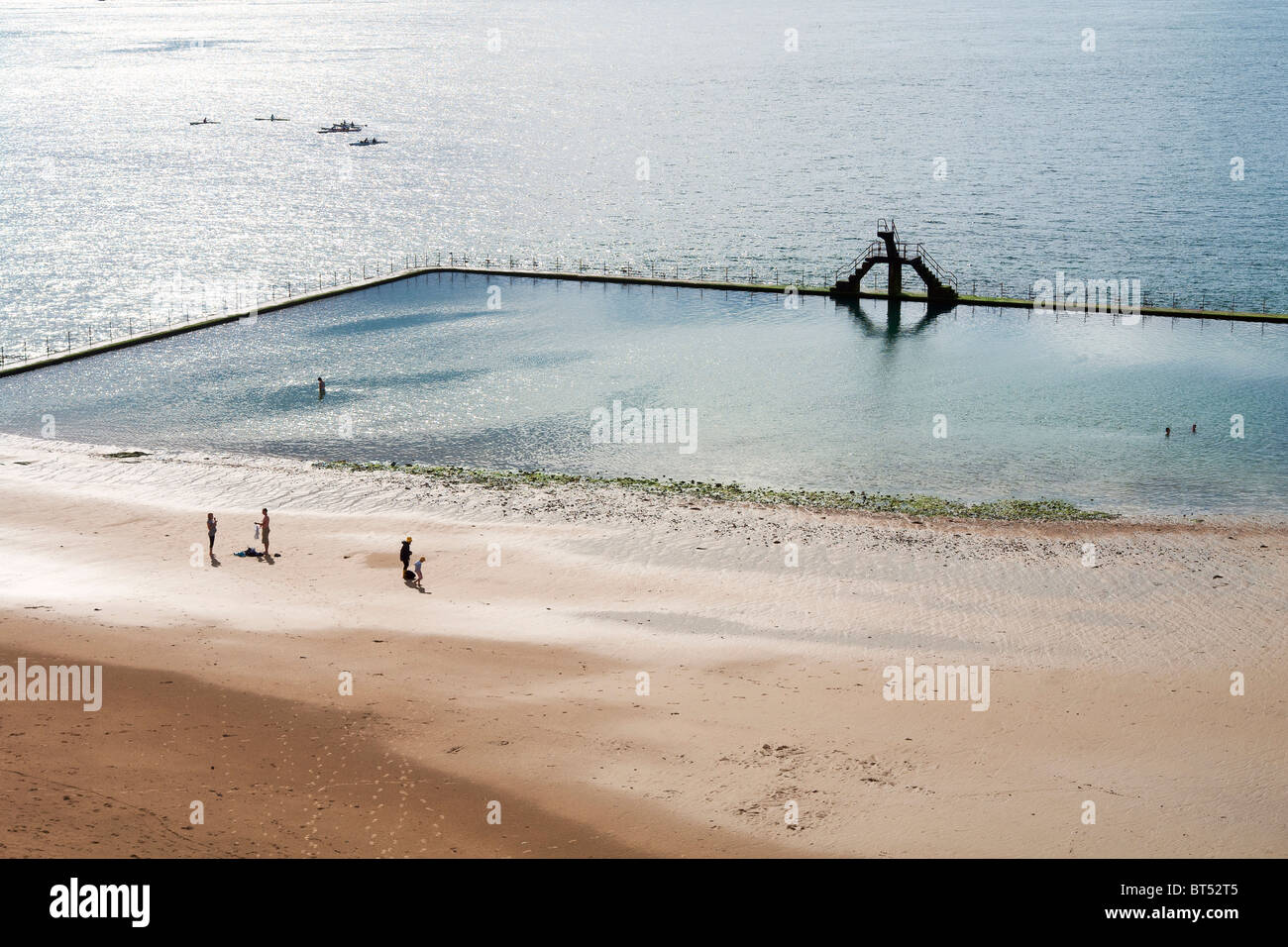 saint malo bon-secours beach Stock Photo - Alamy