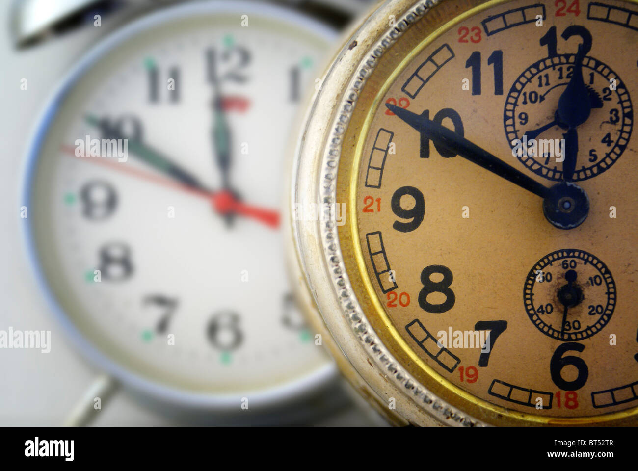 Two clocks hi-res stock photography and images - Alamy