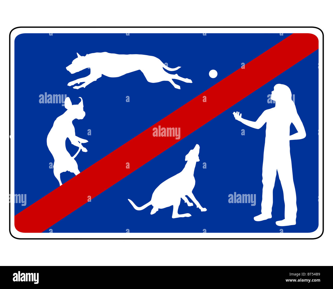 Traffic sign for dogs Stock Photo - Alamy