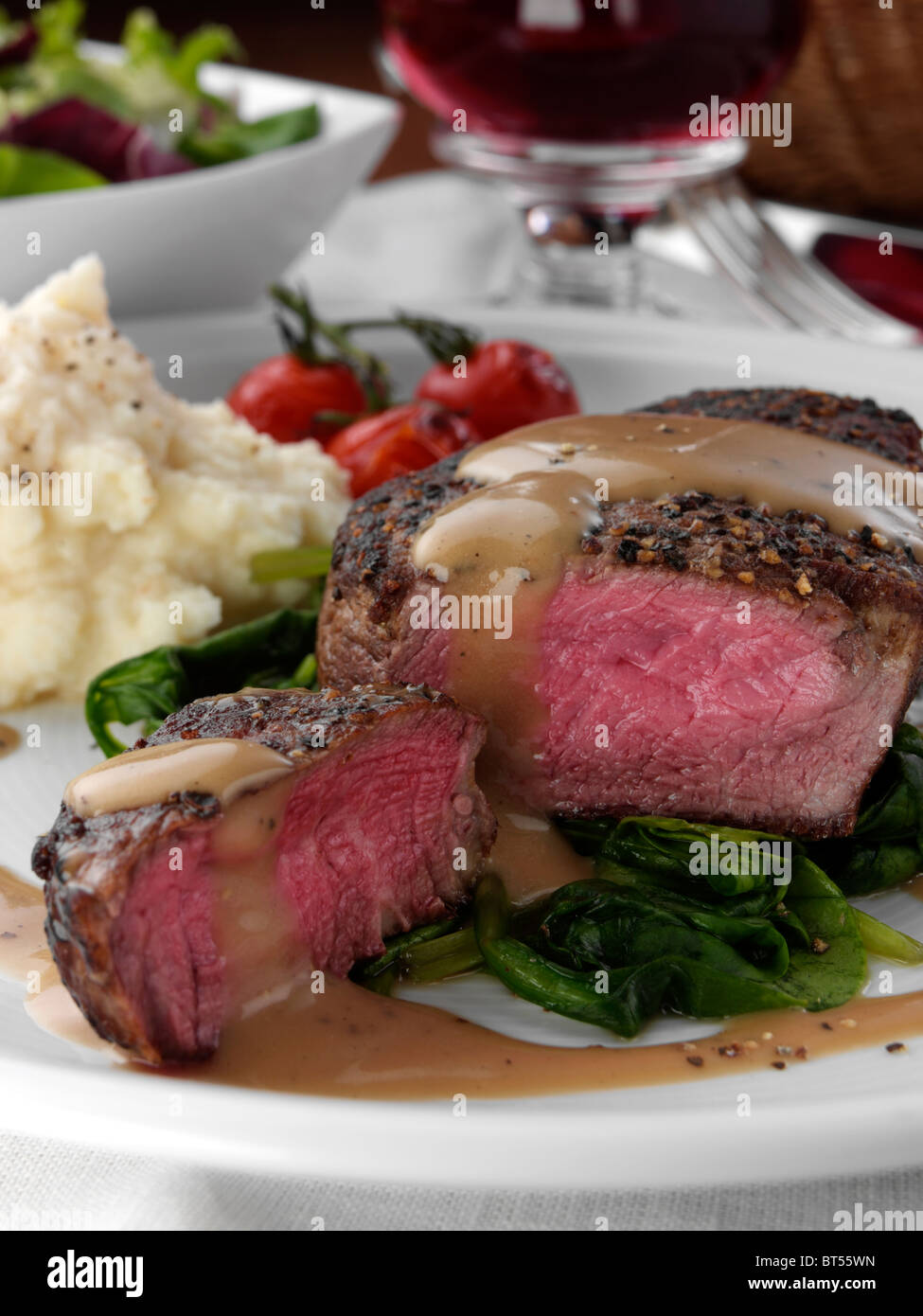 Peppered fillet steak with celeriac puree Marco Pierre White recipe ...