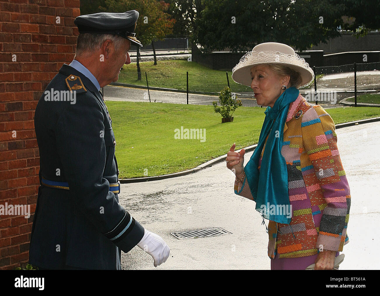 HRH Princess Alexandra meets Air Vice marshal Clive Evans CBE Stock ...