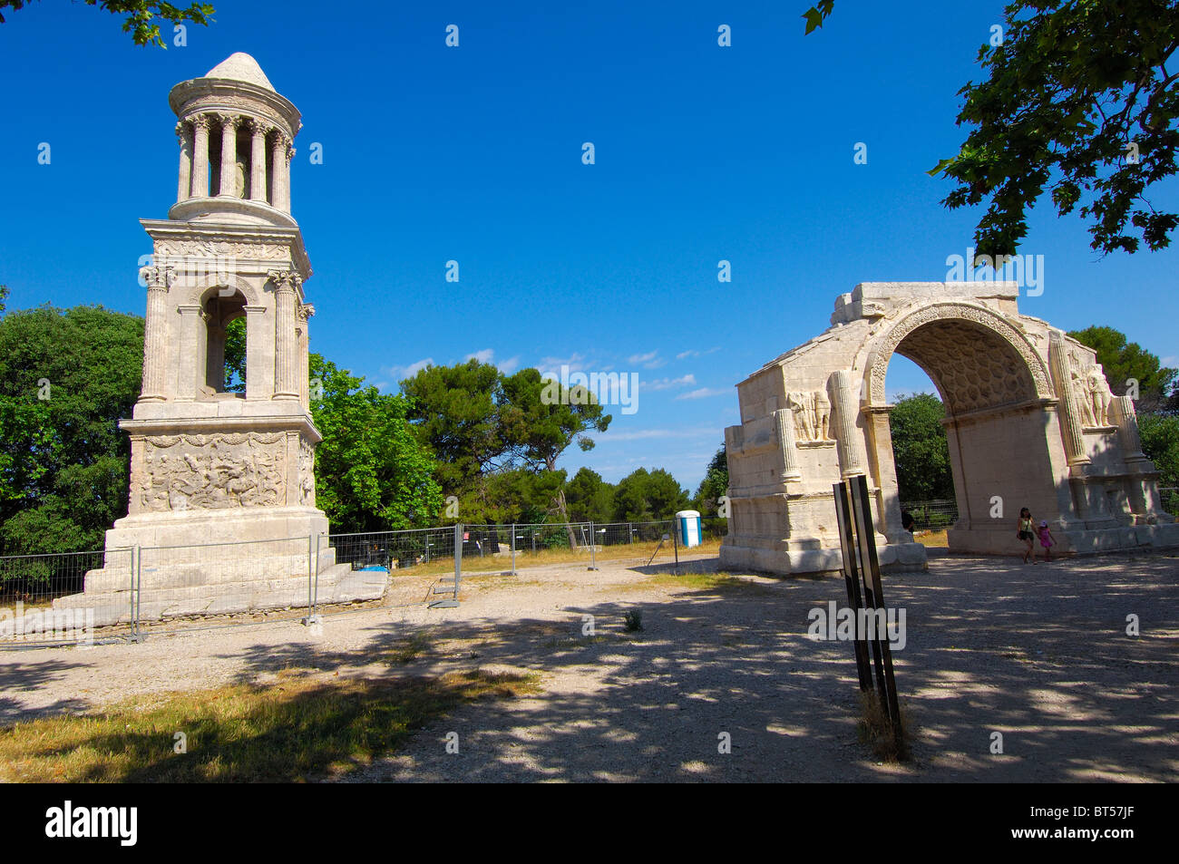 Glanum. Roman ruins. St Remy de Provence, France, Provence-Alpes-Cote-d ...