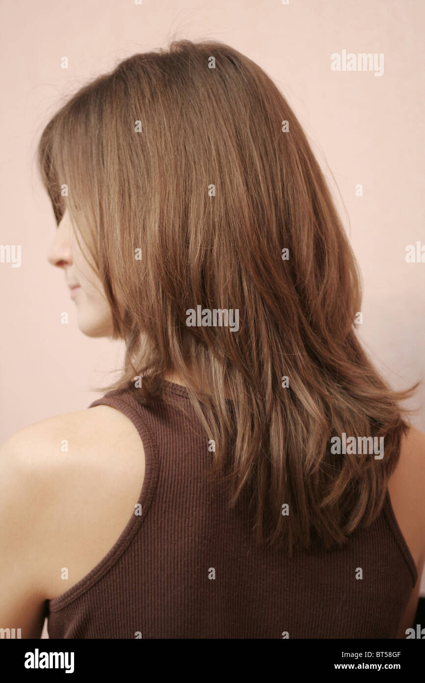 portrait back girl Stock Photo - Alamy