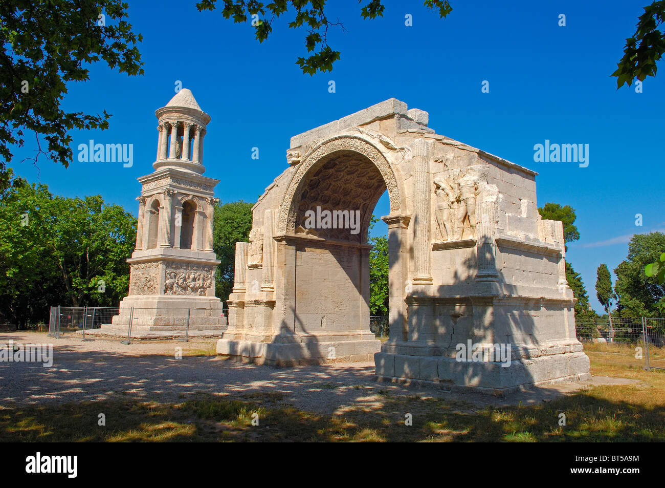 Glanum. Roman ruins. St Remy de Provence, France, Provence-Alpes-Cote-d ...