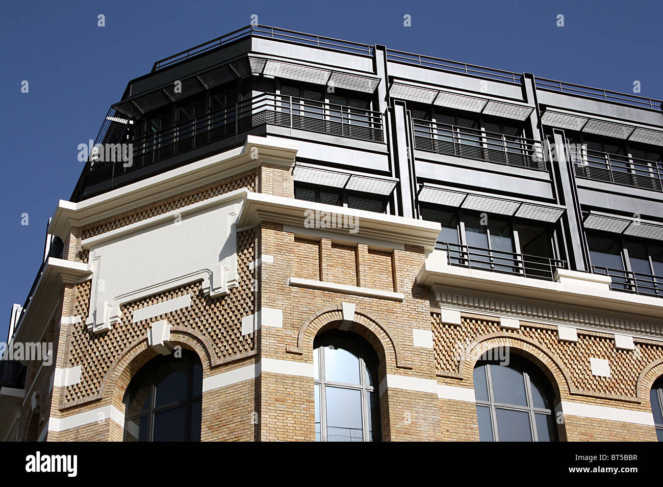 Extension in black painted steel hi-res stock photography and images ...