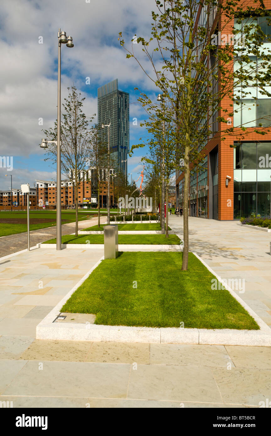 The Beetham Tower, also known as the Hilton Tower, from the First ...