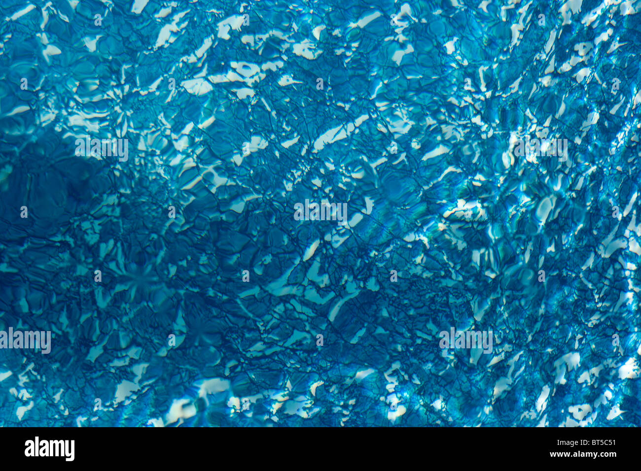 Rippled surface of water in swimming pool Stock Photo - Alamy