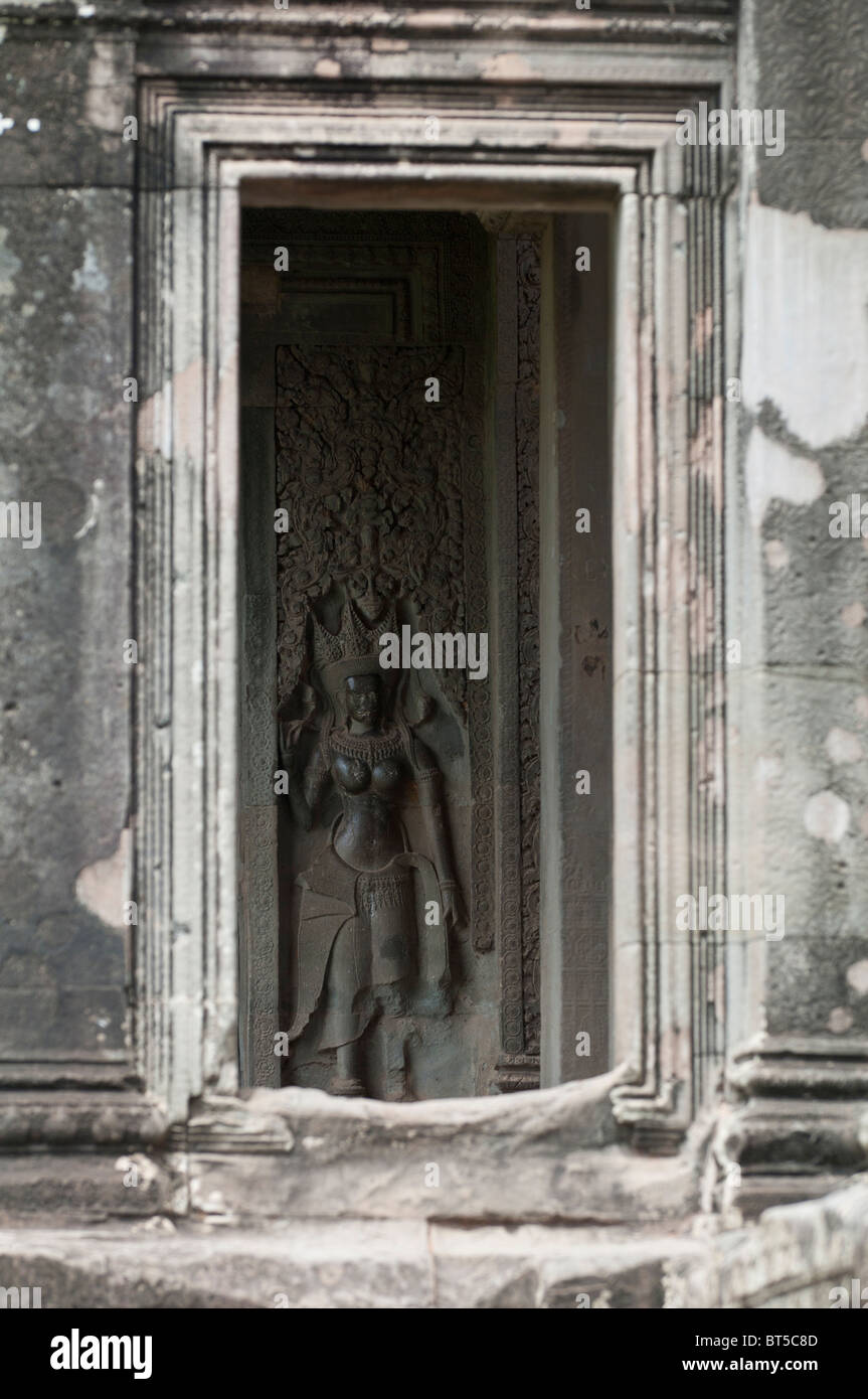 Buddhist Monk Bas Relief Angkor Wat High Resolution Stock Photography ...