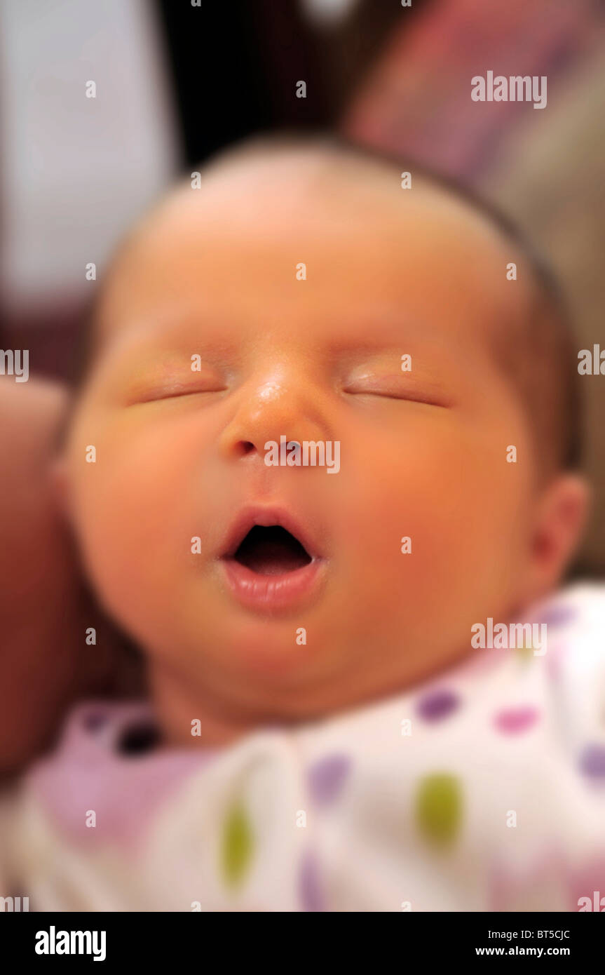 Two week old baby girl Stock Photo - Alamy