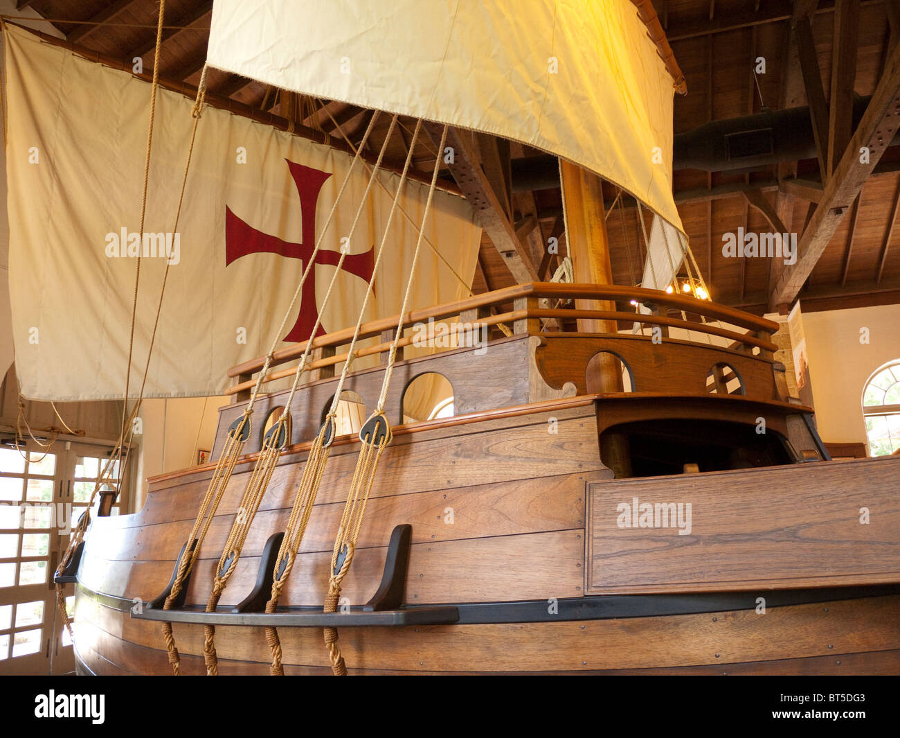 Large model of Christopher Columbus ship in the museum inSt Augustine ...