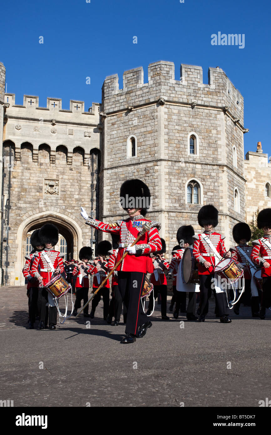 "changing of the guard" at Windsor Castle, Berkshire, England. UK GB ...