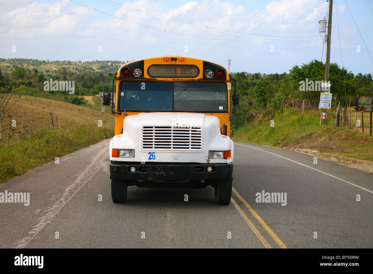 Dominican republic school bus hi-res stock photography and images - Alamy