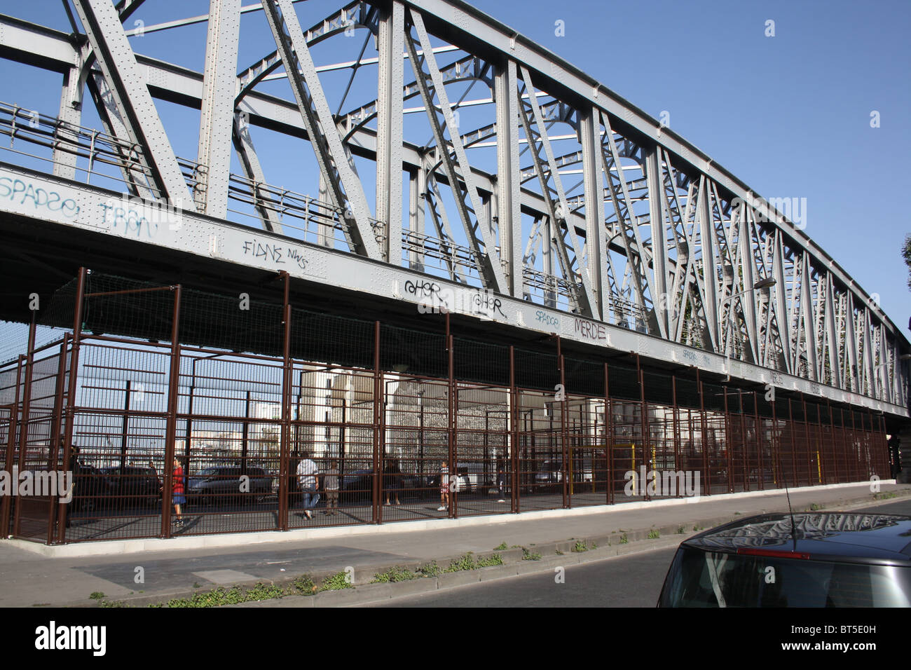 Paris, Overground section of Metro line 2 Stock Photo - Alamy
