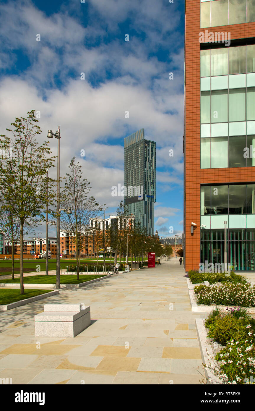 The Beetham Tower, also known as the Hilton Tower, from the First ...