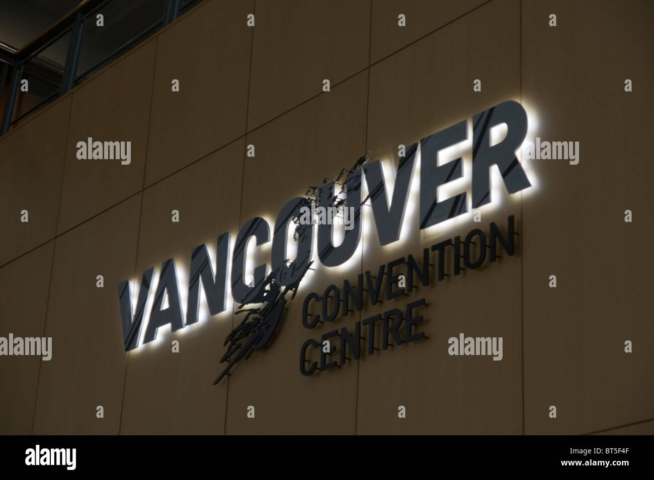 Vancouver Convention Centre Sign Stock Photo - Alamy