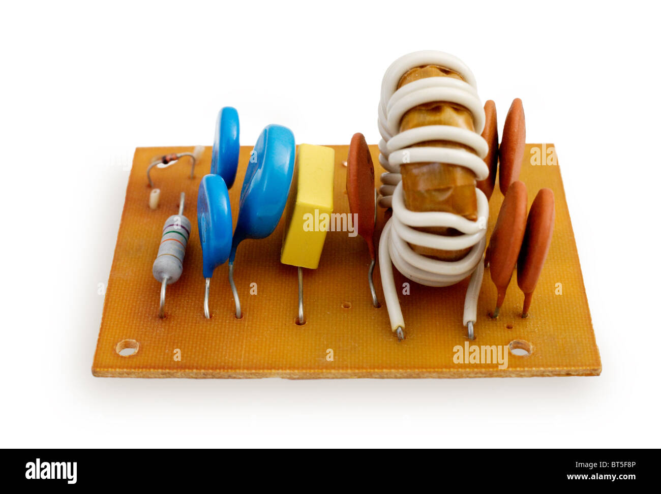 Broken electronics plate Stock Photo - Alamy