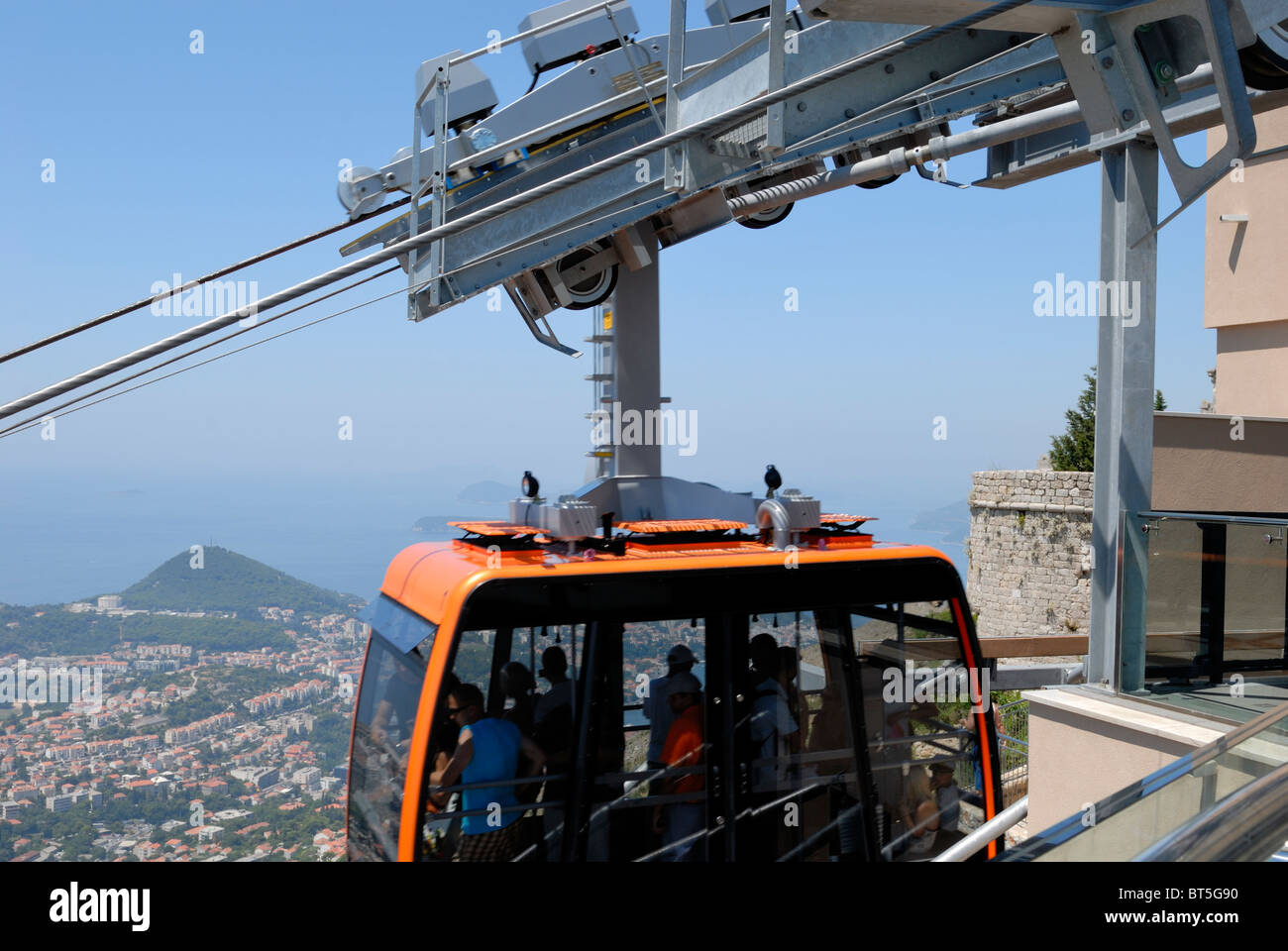 The rebuilt cable car started operation in the summer 2010. It takes ...