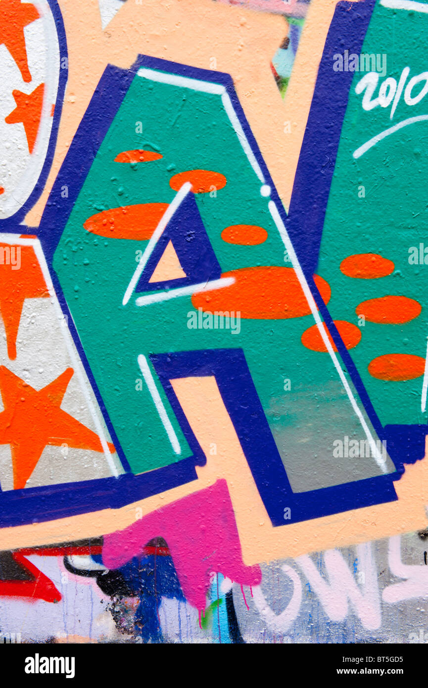 graffiti of capital a Stock Photo - Alamy