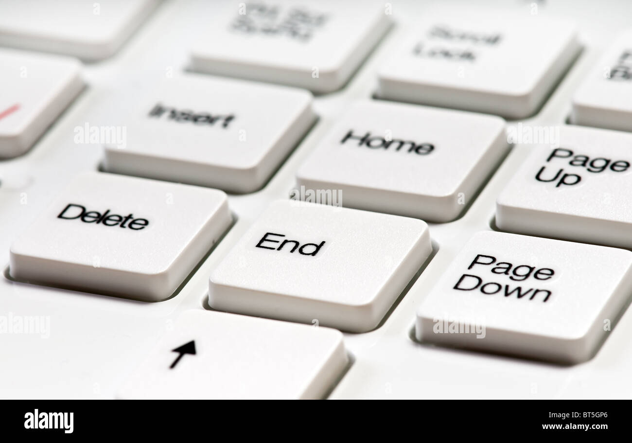 Modern computer keyboard macro view Stock Photo - Alamy