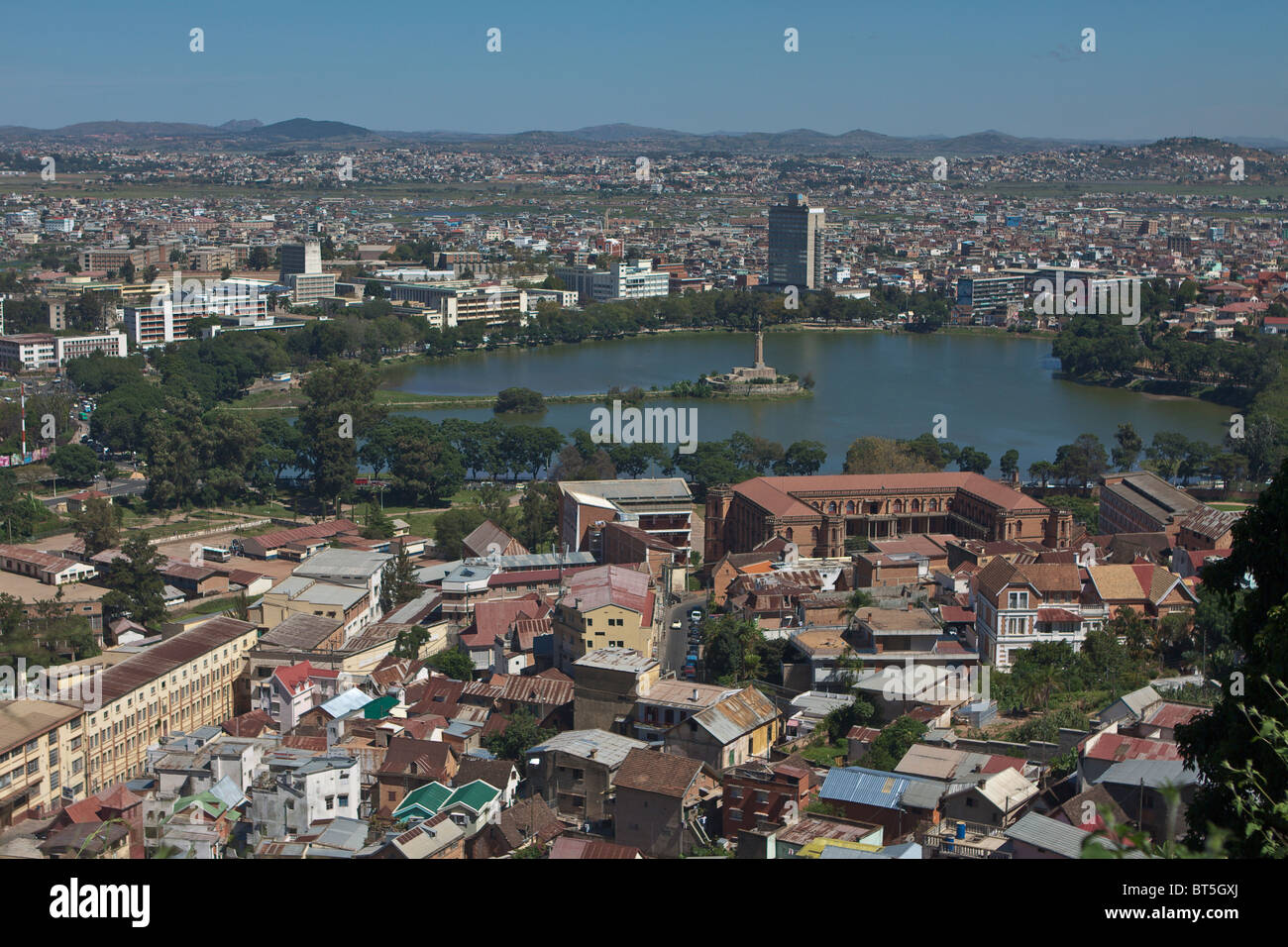View over Lac Anosy, Antananarivo, Madagascar Stock Photo - Alamy