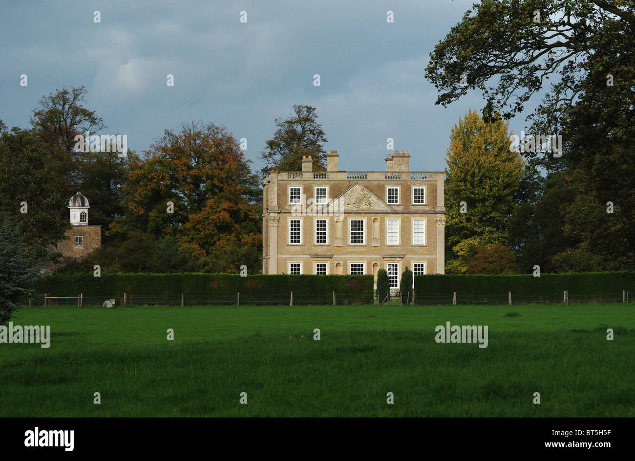 A view of Hinwick House, a manor house between the villages of Hinwick ...