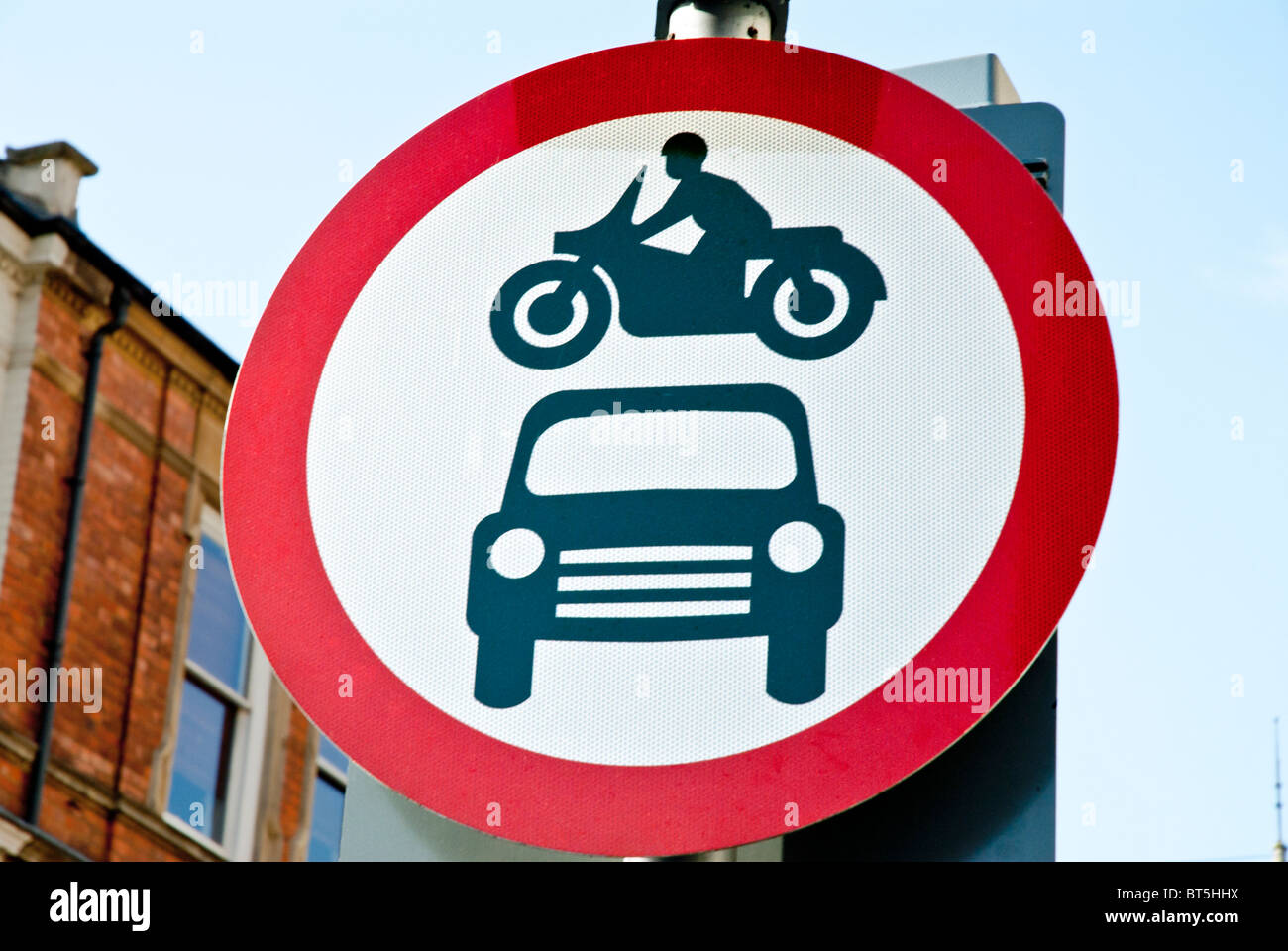 No motorcycles no car sign hi-res stock photography and images - Alamy