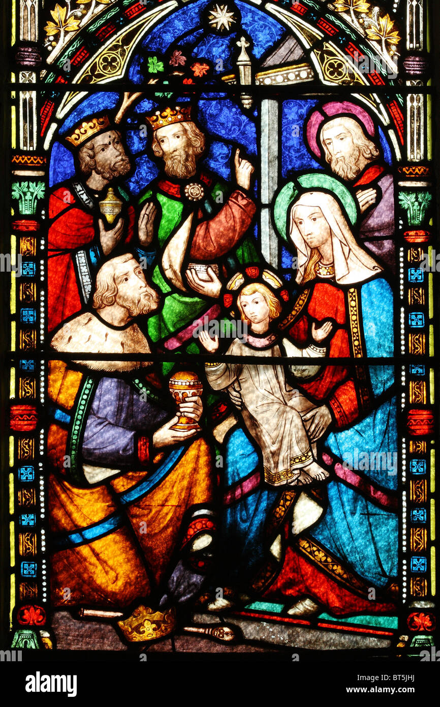 Three kings stained glass hi-res stock photography and images - Alamy