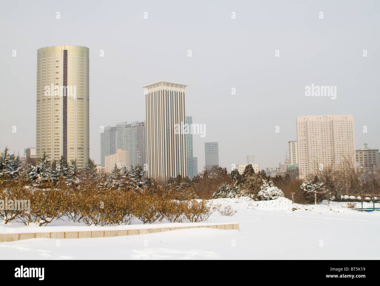 Dalian City, China in winter Stock Photo - Alamy
