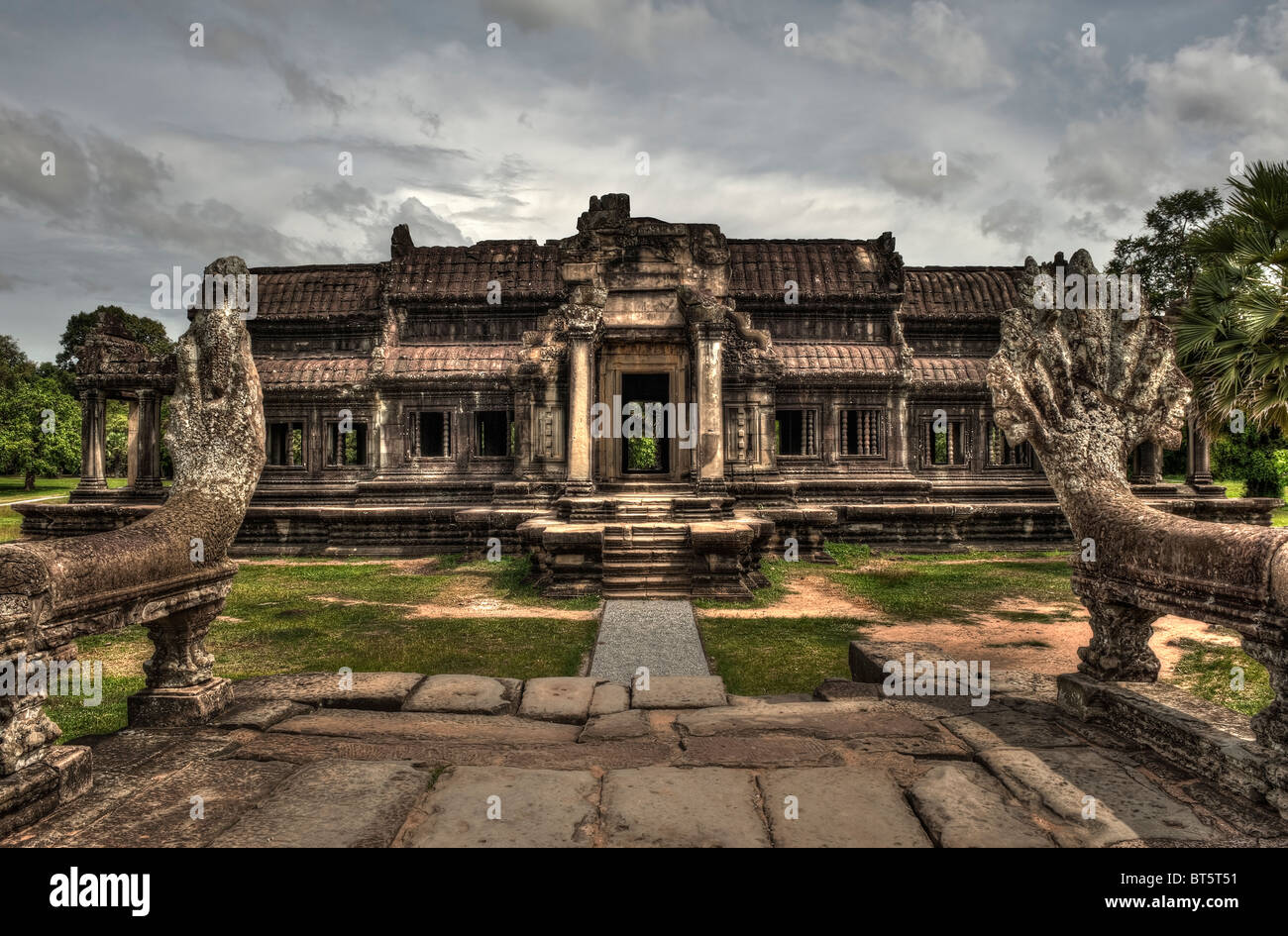One of the Libraries in the Angkor Wat Temple Complex, Cambodia Stock ...