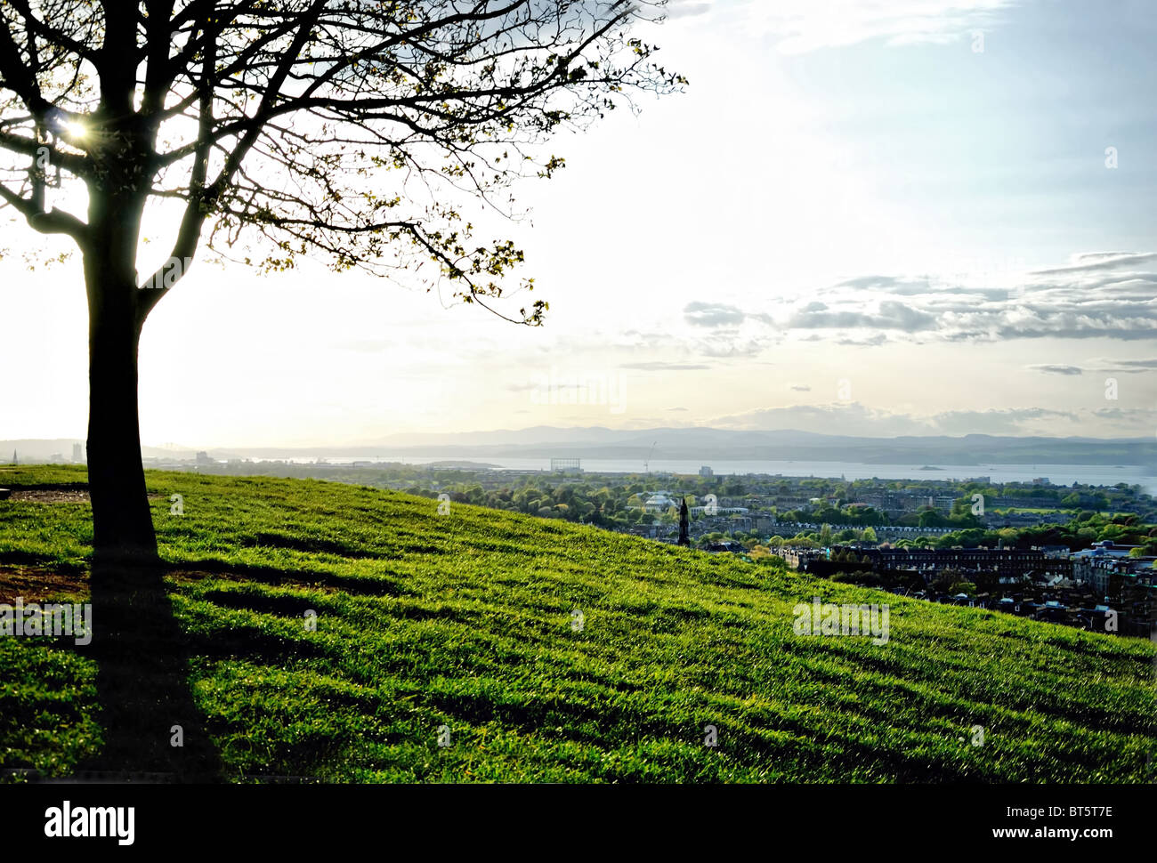 View of Edinburgh in sunset, Britain Stock Photo - Alamy