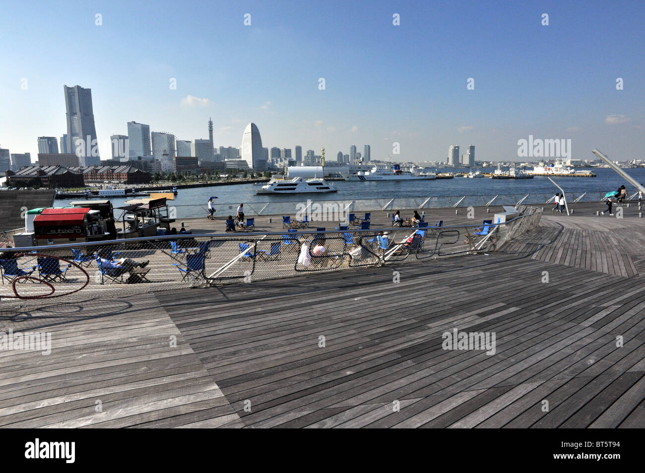 Boardwalk in Yokohama,Japan Stock Photo - Alamy