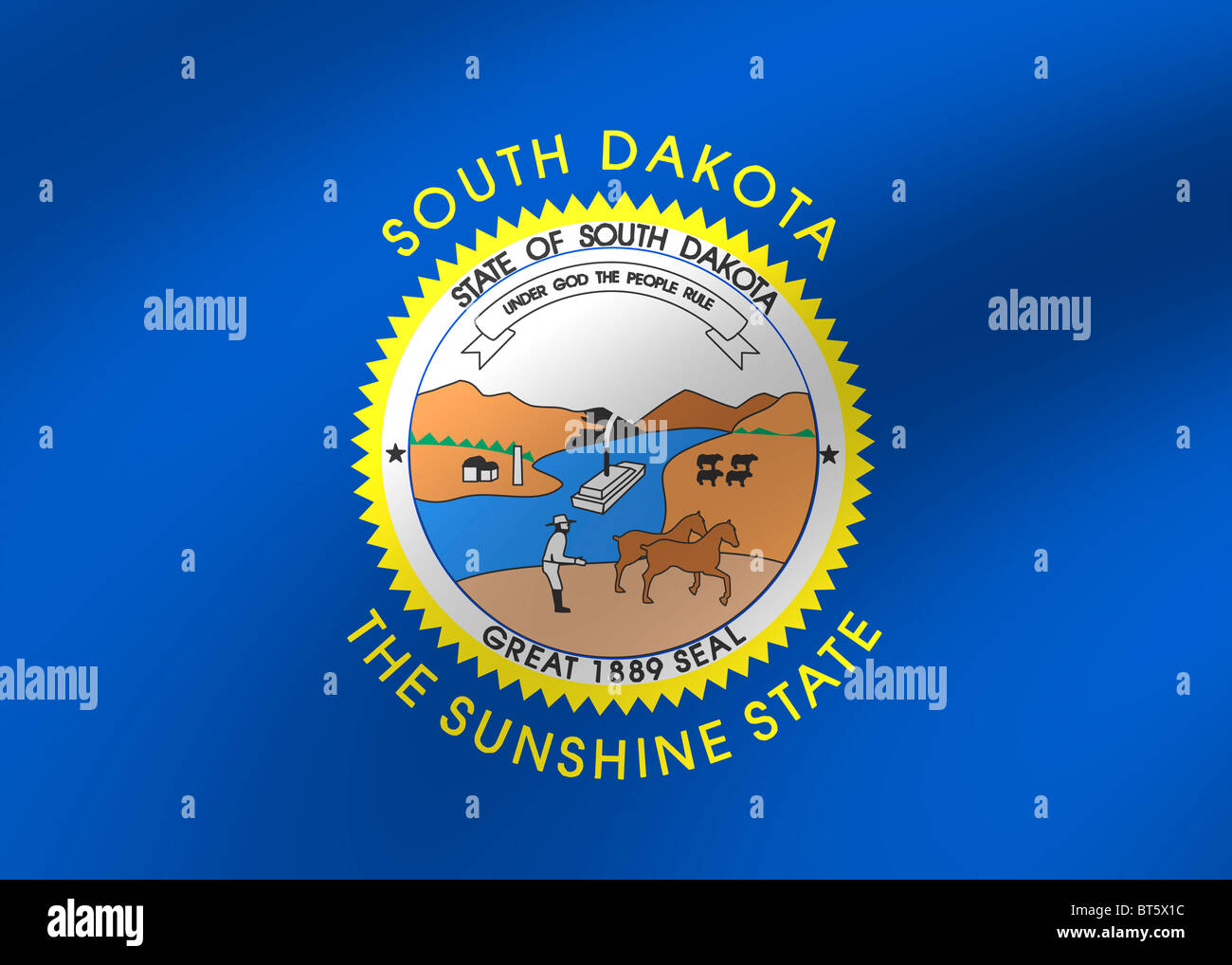 South Dakota flag Stock Photo - Alamy