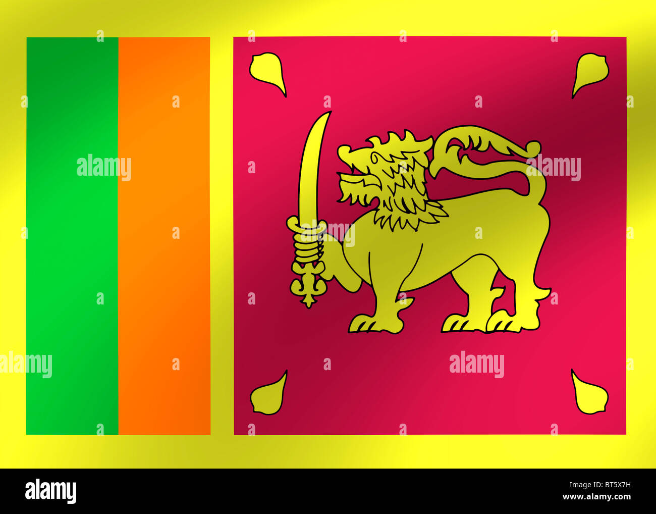 Sri Lanka flag Stock Photo - Alamy