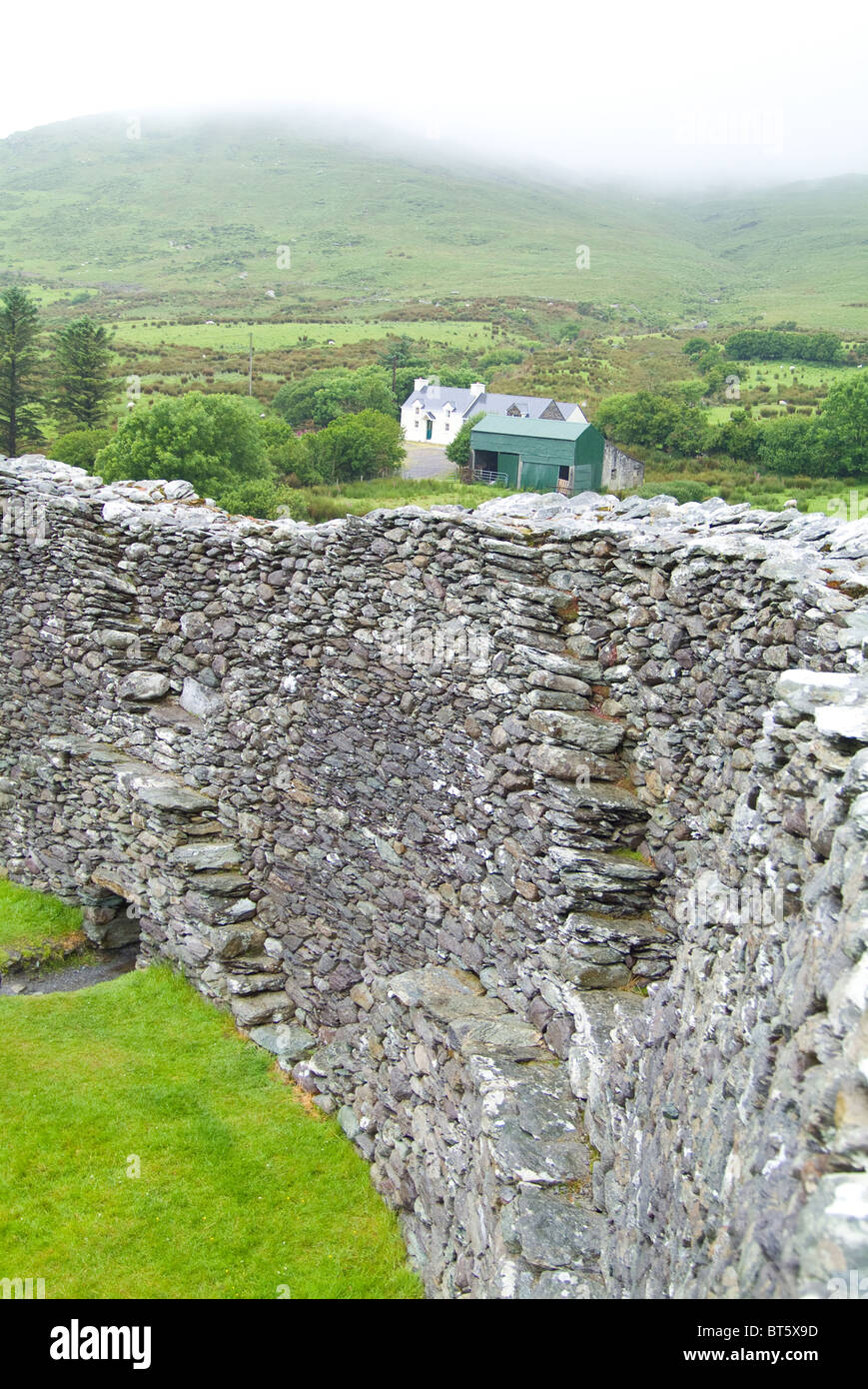 Irish dry stacked rock wall High Resolution Stock Photography and ...