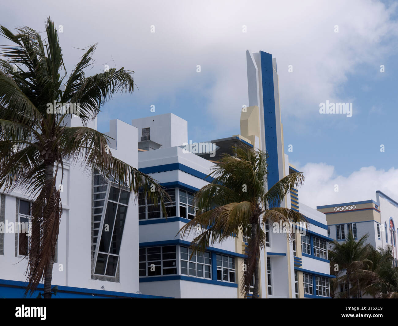 Hotels on Ocean Drive in South Beach, Miami, Florida USA Stock Photo ...