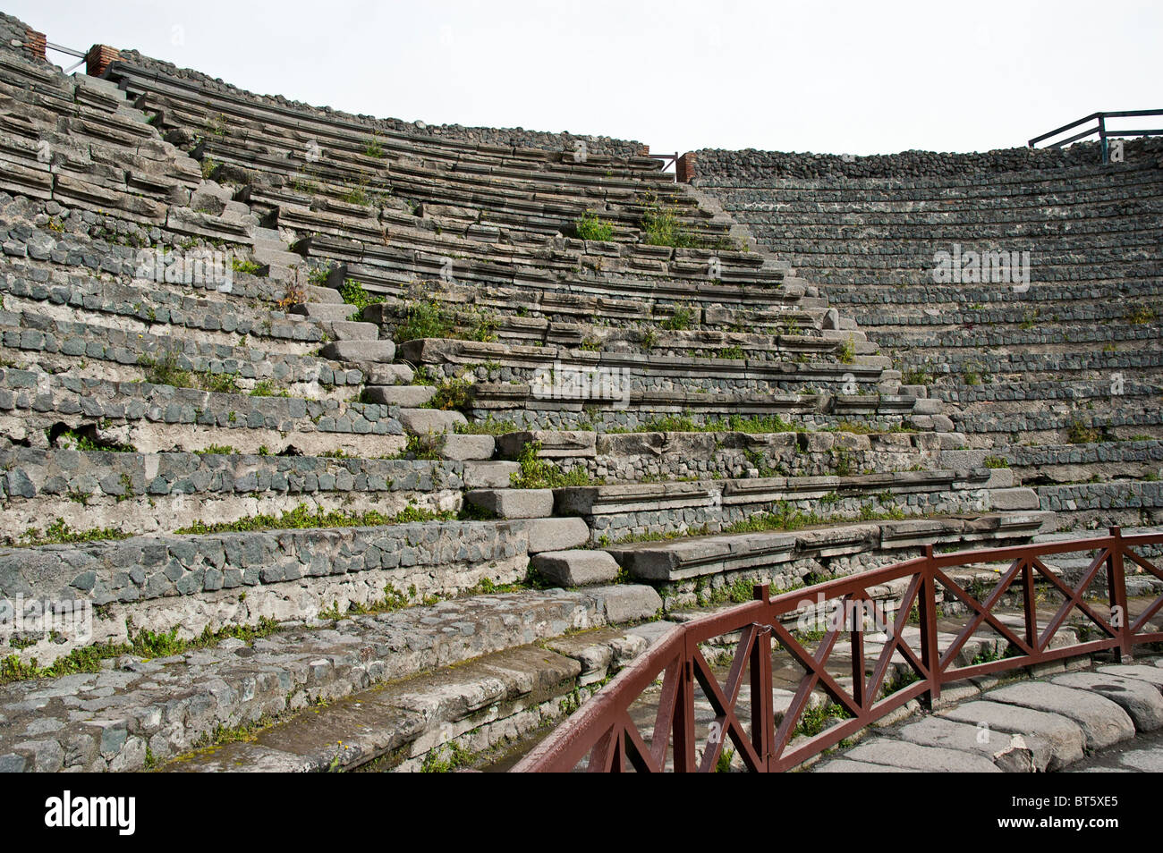 The stone seating and steps around the stage of the Odeon (Small ...