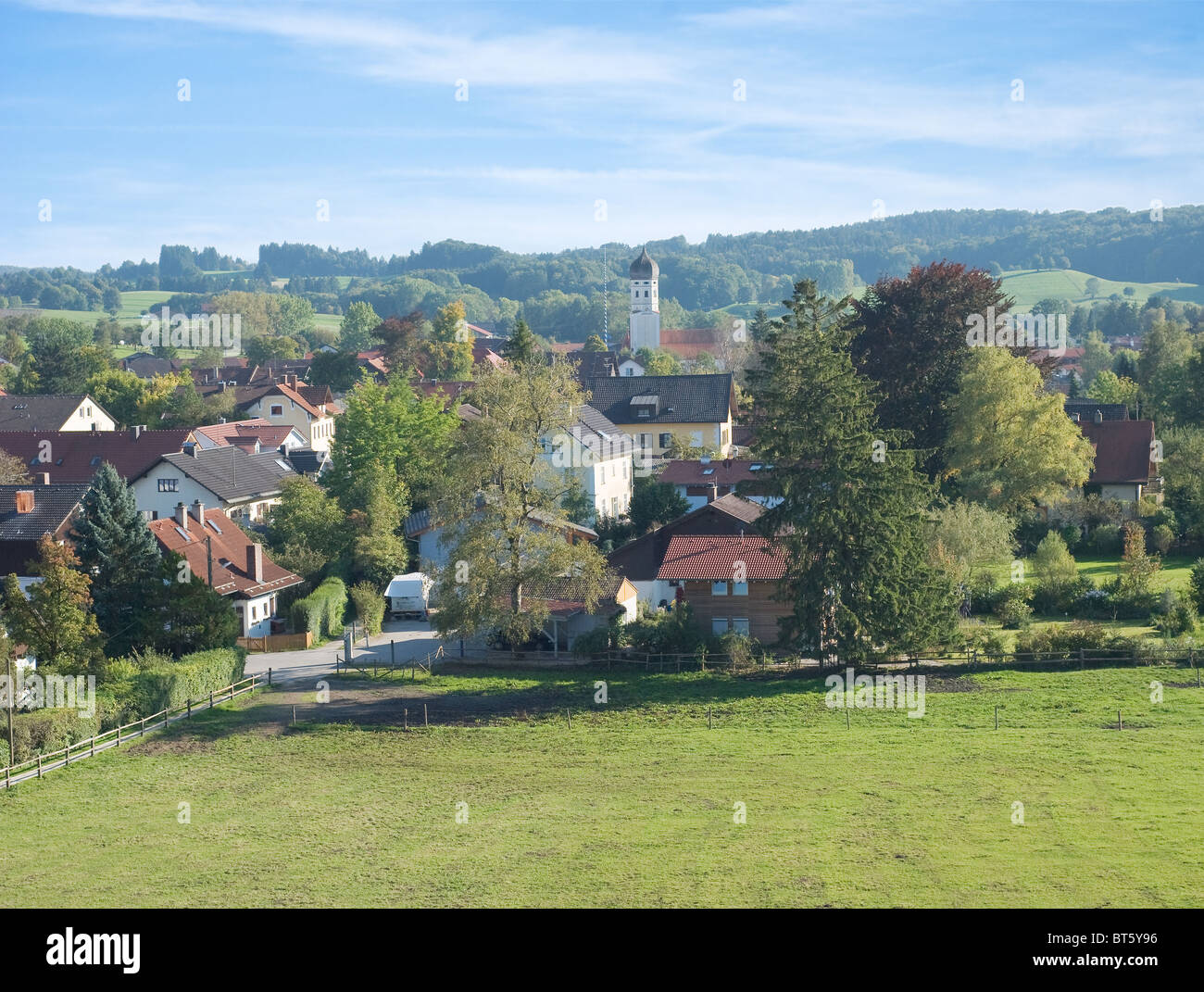 Bavarian Village of Erling at Andechs Monastery Stock Photo - Alamy