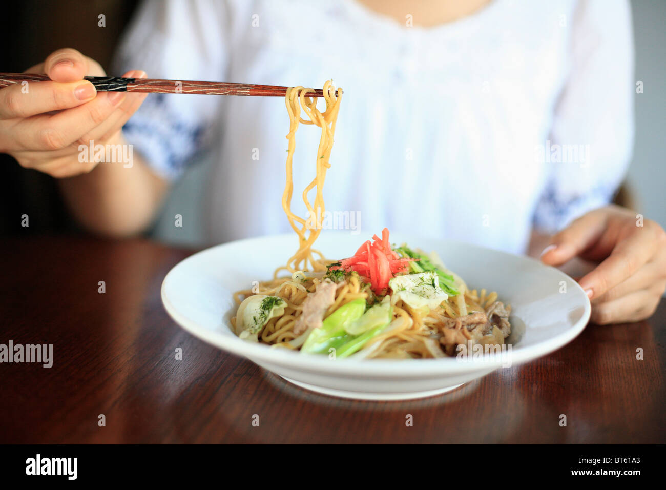 Yakisoba on the table hi-res stock photography and images - Alamy