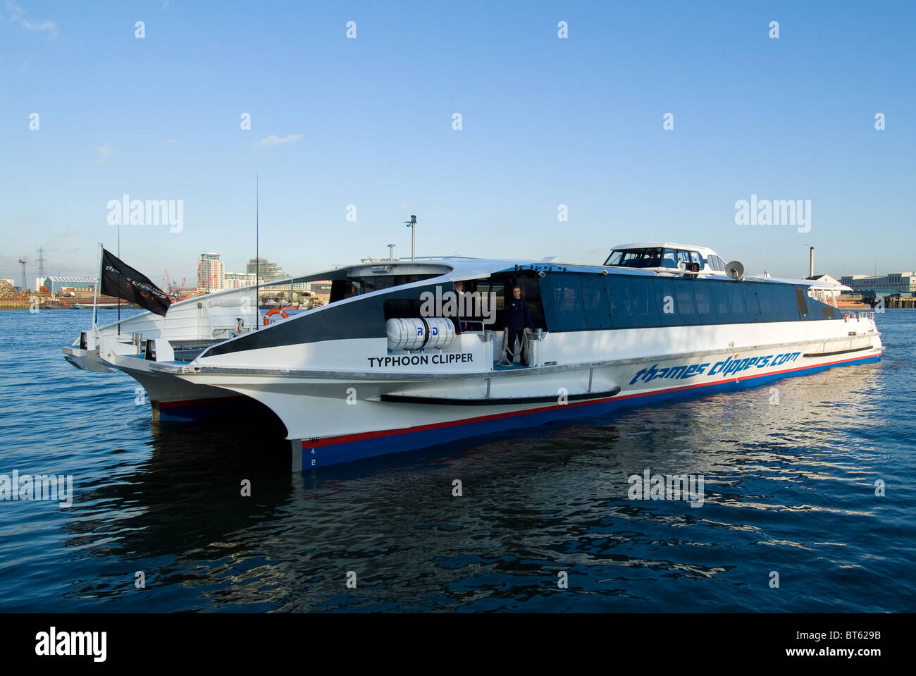 thames london river clipper ferry passenger UK United Kingdom England ...