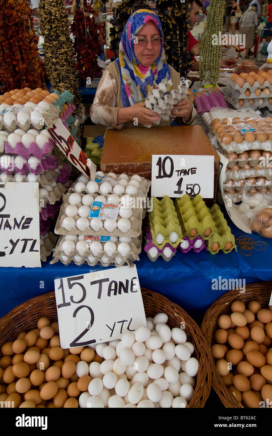 Fresh local market stall turkey produce regional delicacy fruit ...