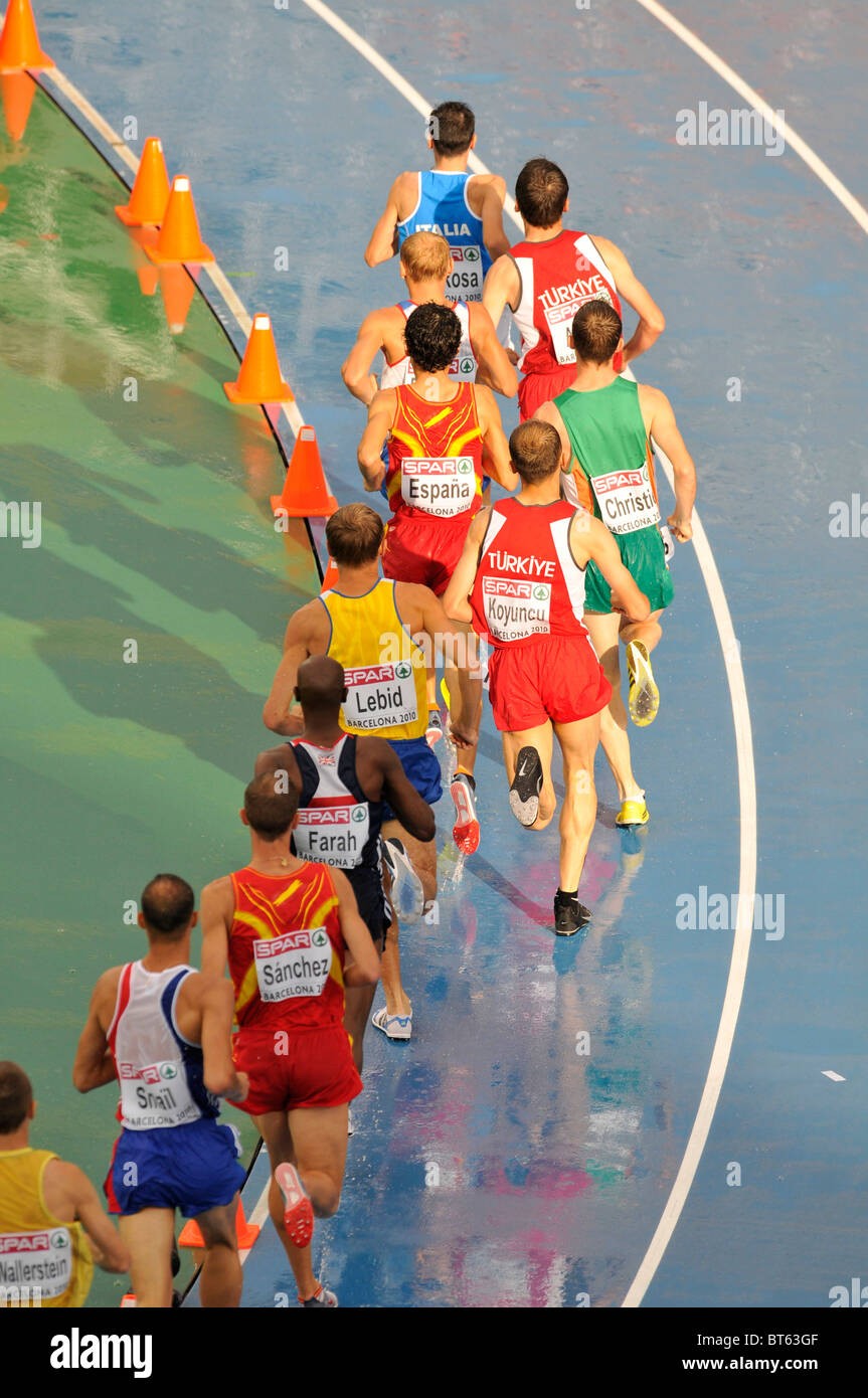 runners in long distance race during European Athletics Championships ...