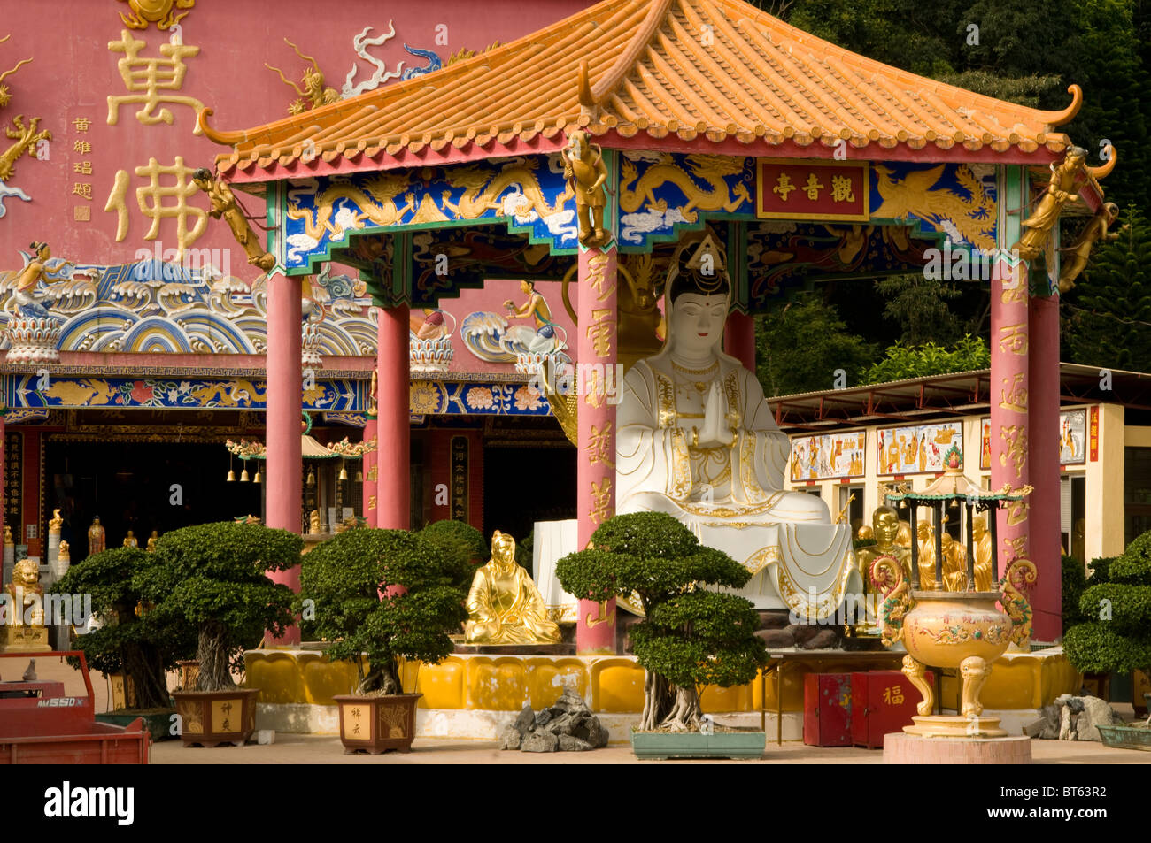 ten thousand buddhas pagoda temple 10000 10 000 Monastery Man Fat Tsz ...