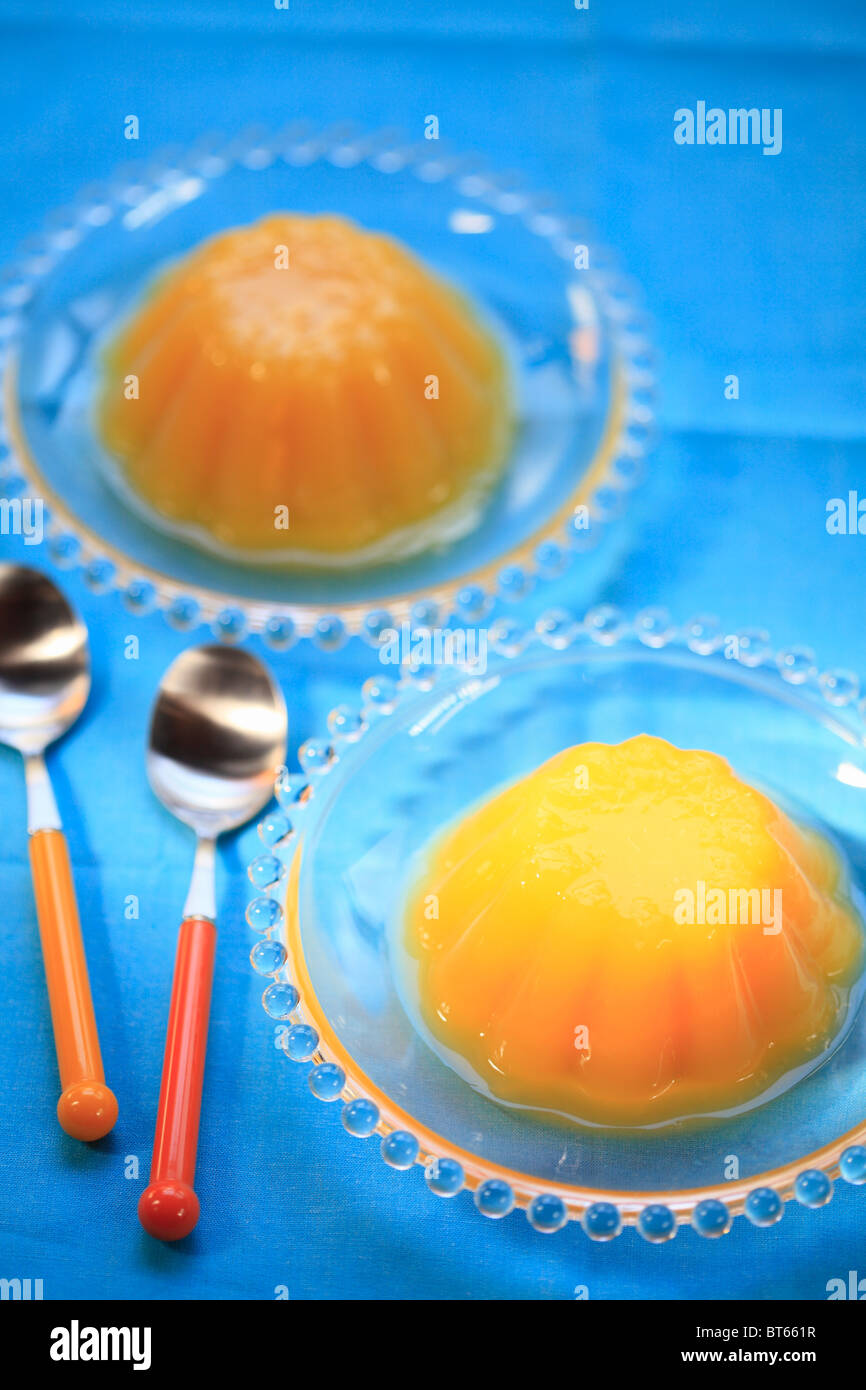 Orange jelly hi-res stock photography and images - Alamy