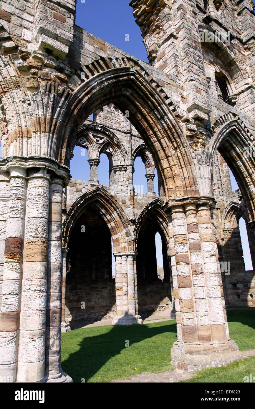 WHITBY ABBEY STONEWORK WHITBY NORTH YORKSHIRE WHITBY NORTH YORKSHIRE ...
