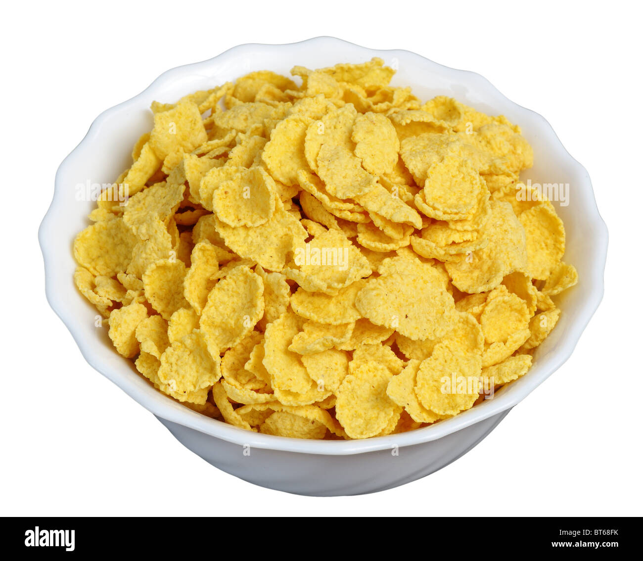 Cornflakes isolated close up Cut Out Stock Images & Pictures - Alamy