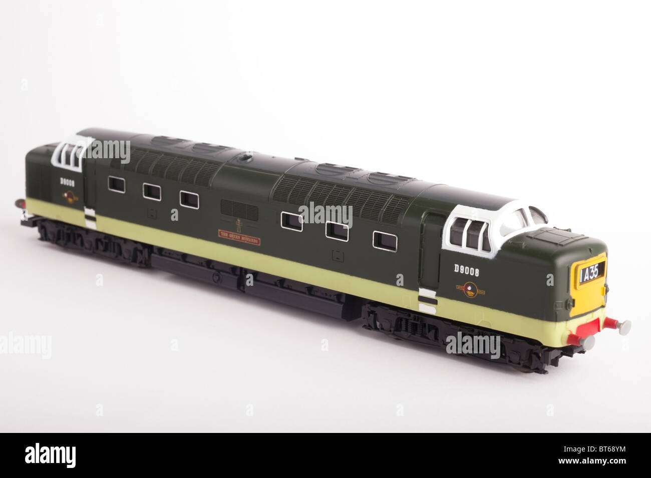 Class 55 Diesel Locomotive, BR Two Tone Green, White Background Stock ...